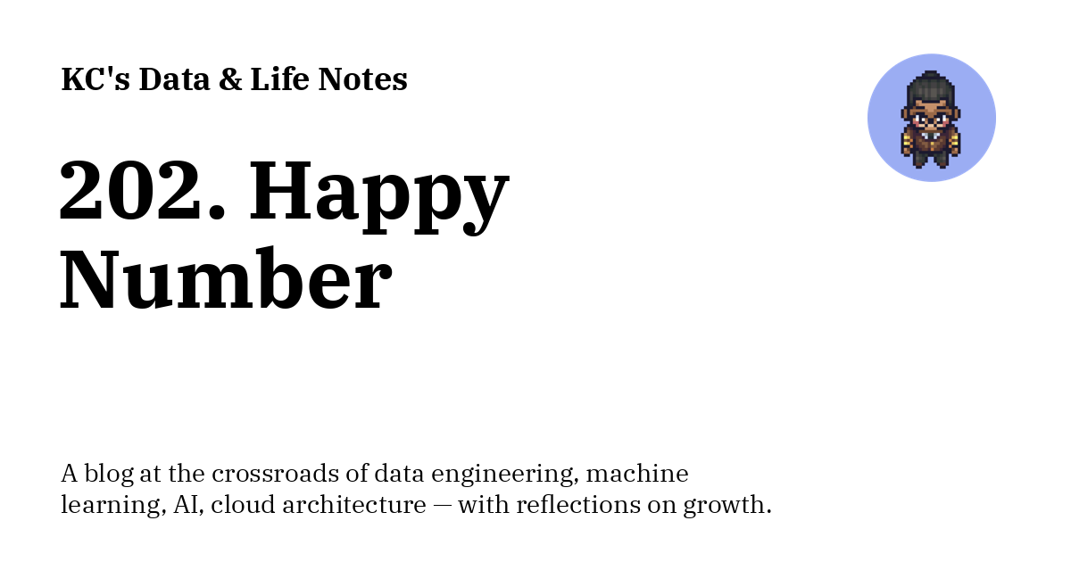 202 Happy Number Kc S Data Life Notes